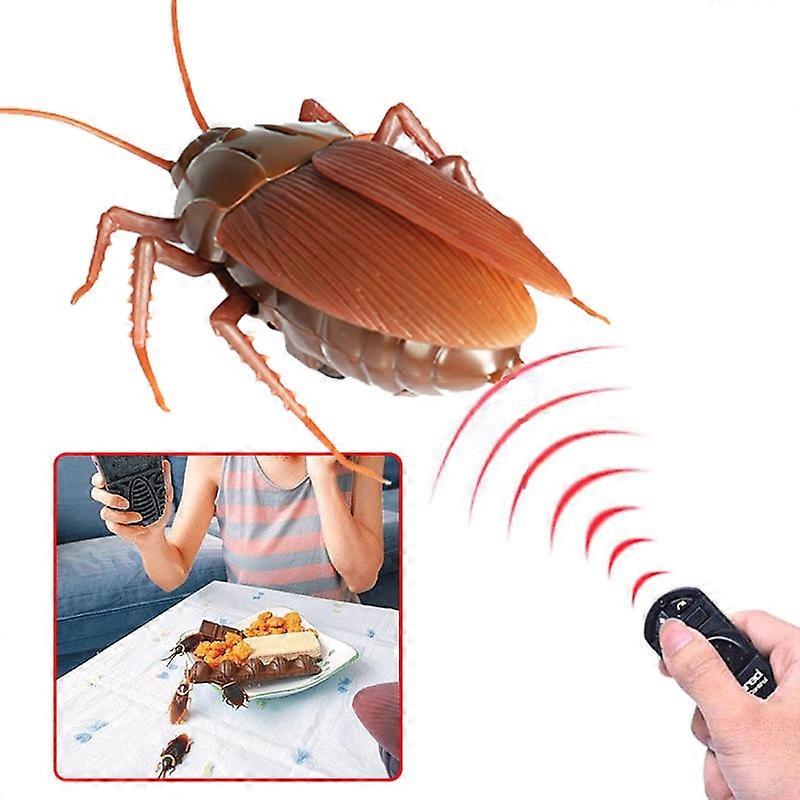 Mini Remote Control Cockroach Insects Toy Novelty RC Infrared Electric ...