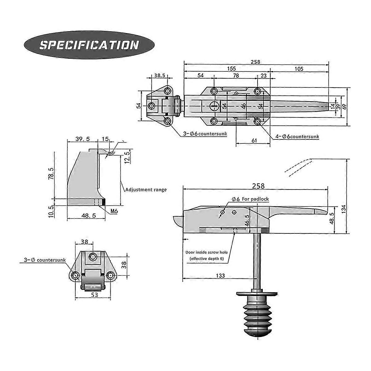 Walk in Freezer Door Latches Walk in Cooler Door Handle Latches Freezer ...