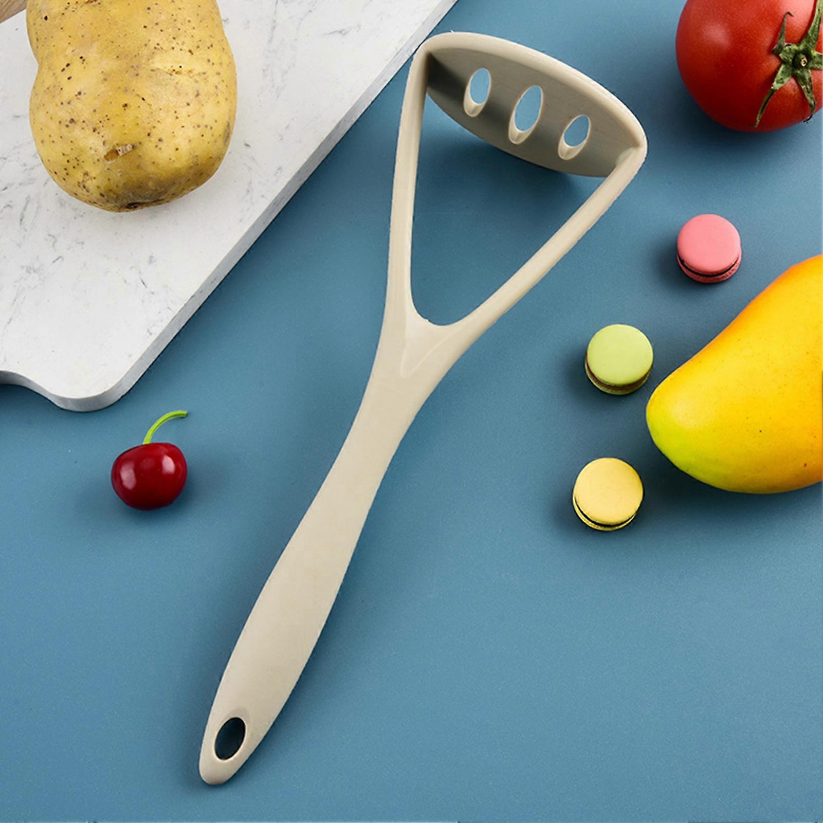 Silicone Potato Masher Ergonomic Handle Heat Resistant Easy to Clean ...