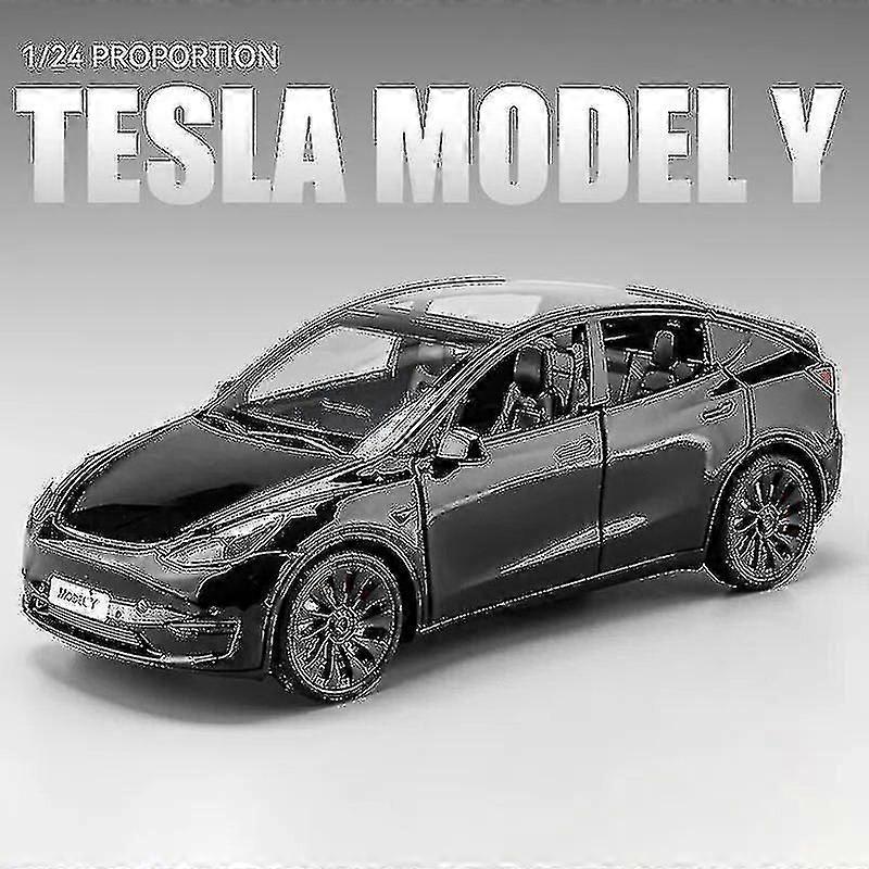 1:24 Tesla Model Y Model 3 Tesla Model S Alloy Die Cast Toy Car Model ...