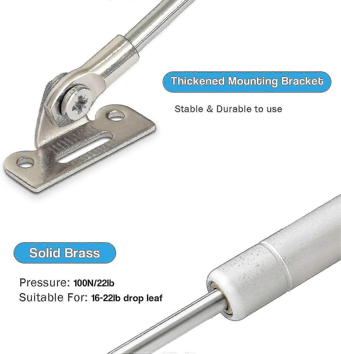 Gas Spring Soft Close Hinges, Slow Down Lid Stay Slowly Open Drop Door ...