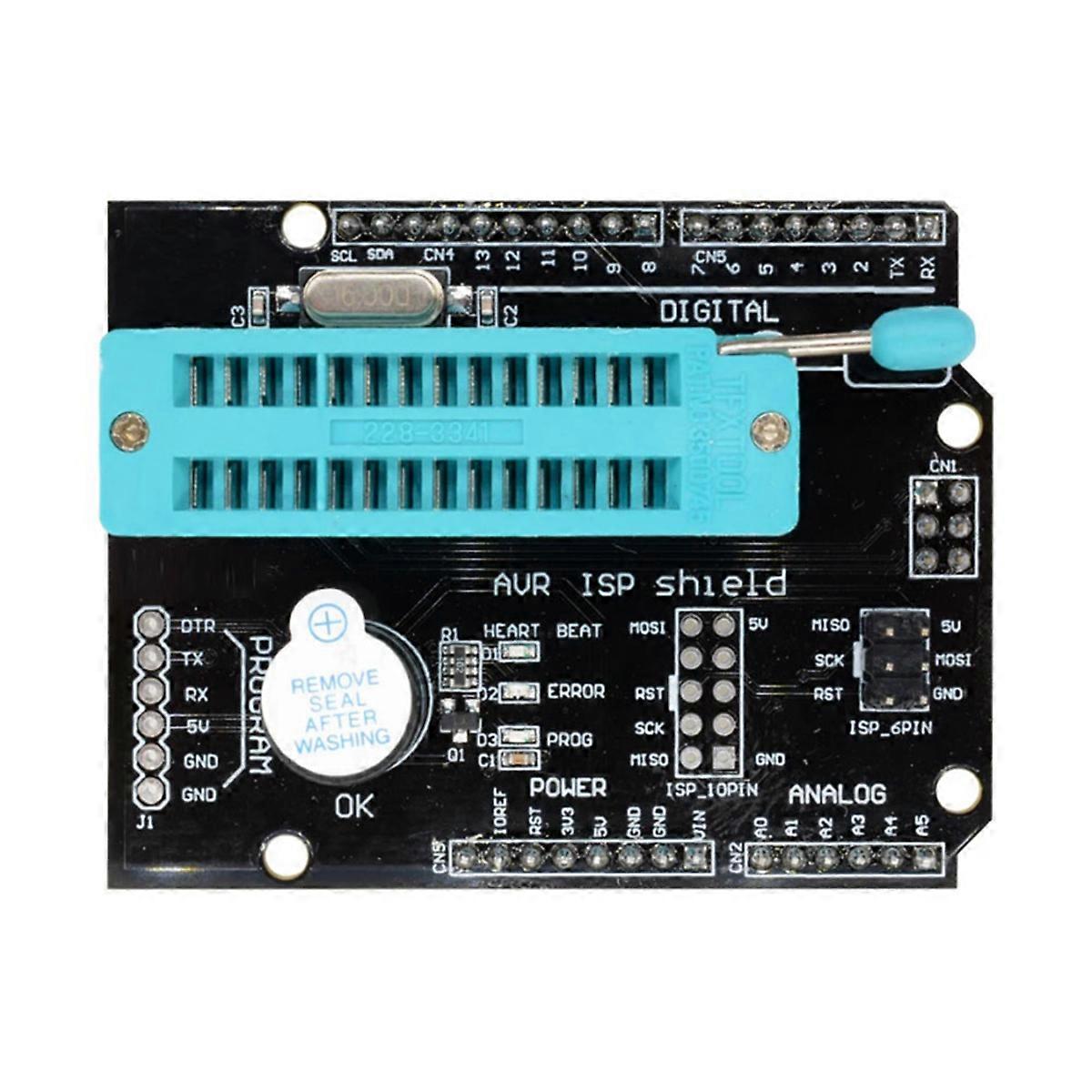AVR ISP Universal Programmer Expansion Board Shield Burning Bootloader for Atmega328P Module ...