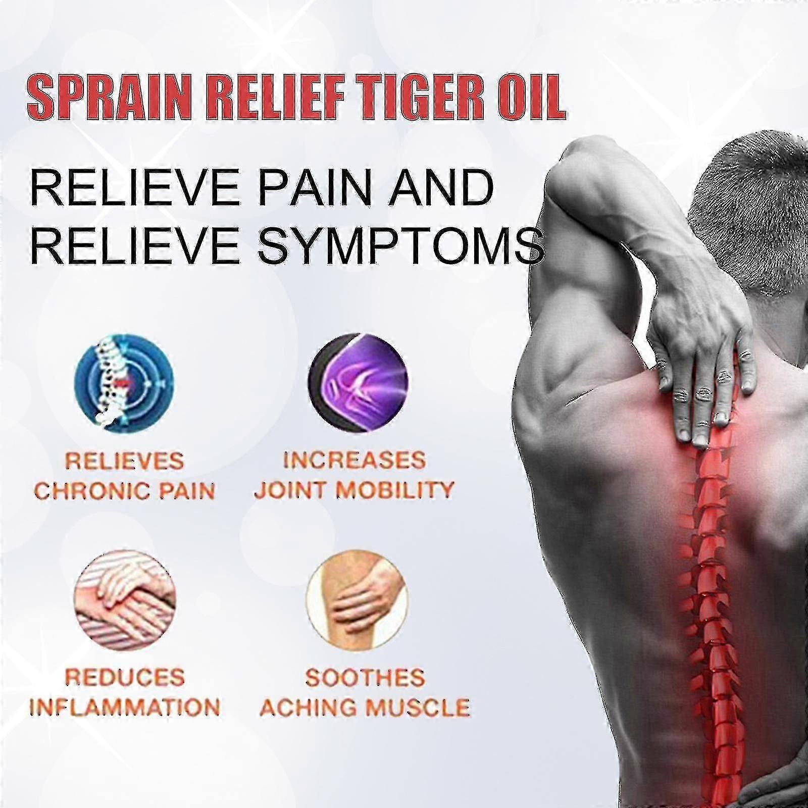 Eelhoe Sprain Relief Tiger Oil Joint Spine Lumbar Pain Relief Muskler ...