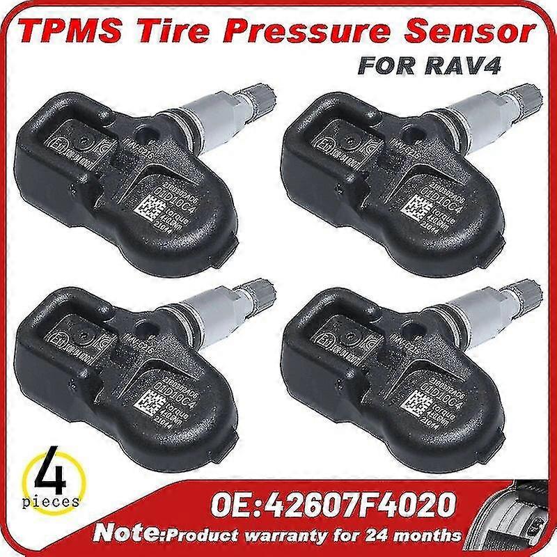 4 Pcs Tire Pressure Sensor For Toyota Rav4 2018 2019 2020 2021 433mhz ...