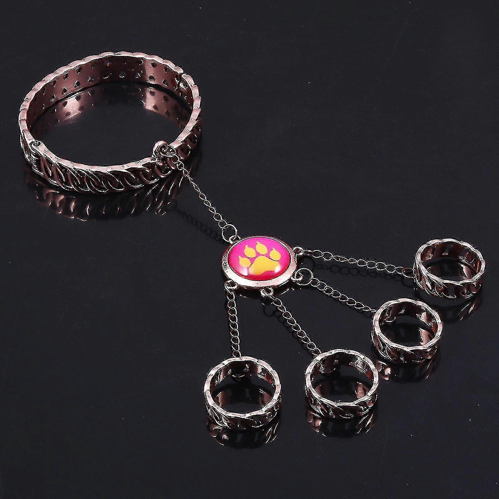 Animation Ladybug Reddy Girl Ring Bracelet Set Cat Claw And Dog Claw ...