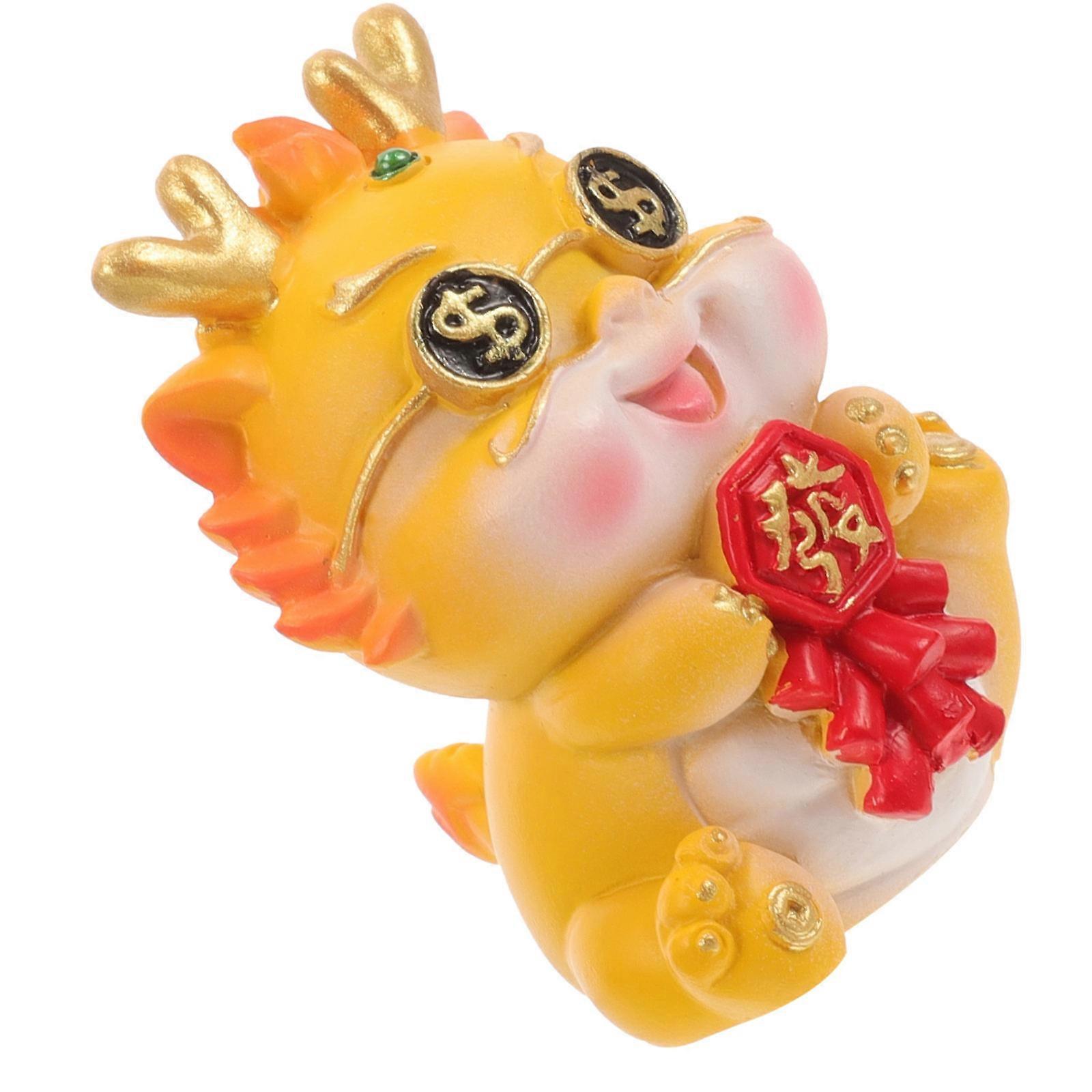 Decorative Dragon Statues Cartoon Dragon Shape Scene Layout 2.28X1.77X1 ...