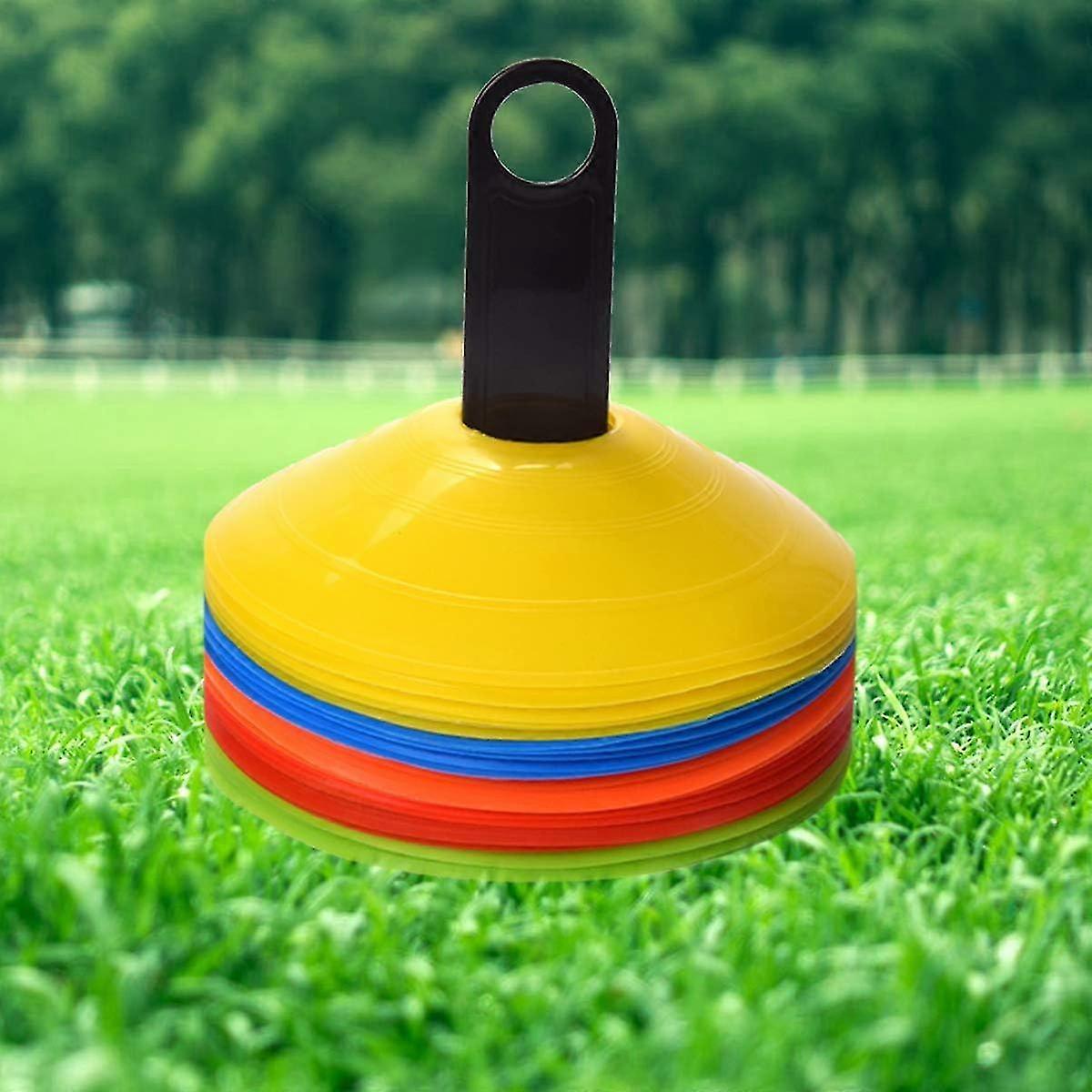 50 Pieces Football Training Cones Set, Sports Cones 5 Color Coded ...