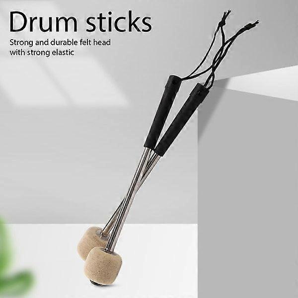 pcs drum mallets felt pad percussion mallets timpani sticks with ...