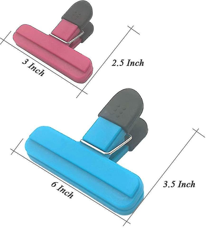 9pcs Bag Clips for Food Storage, 3 Colors Sturdy Food Clips for Sealing ...