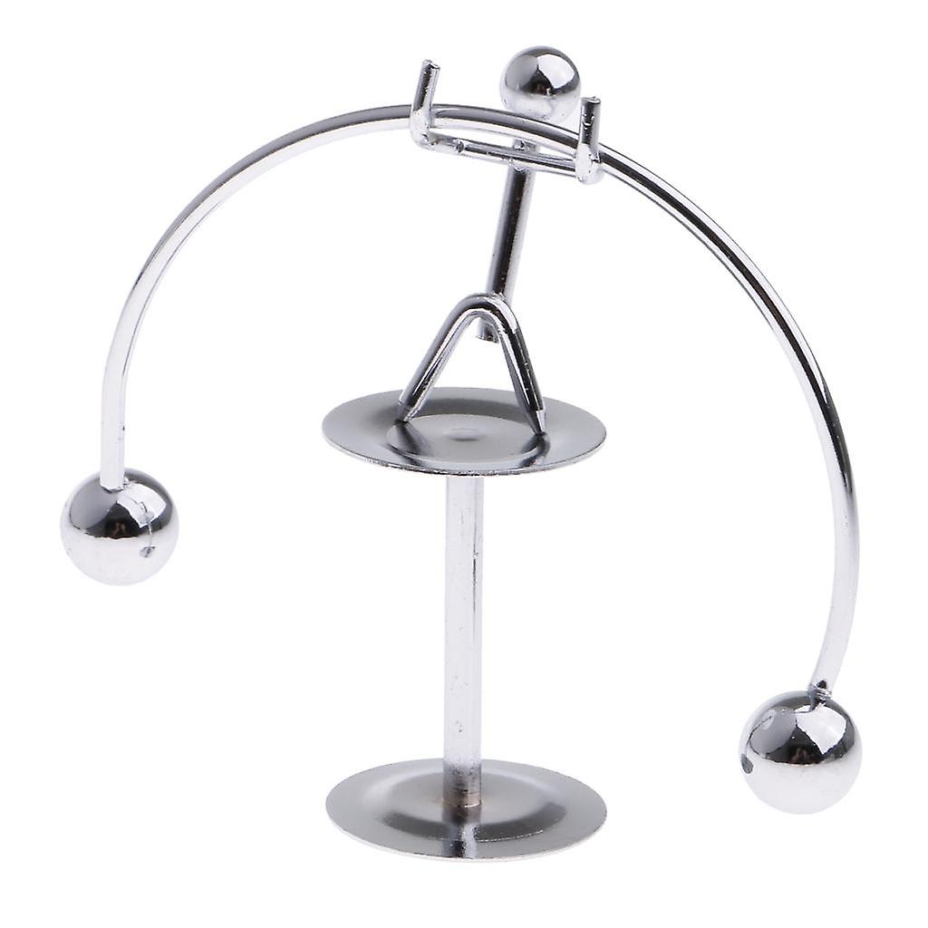 Perpetual Motion Balance Toy Metal Figurine Gift Mini Weightlifter ...