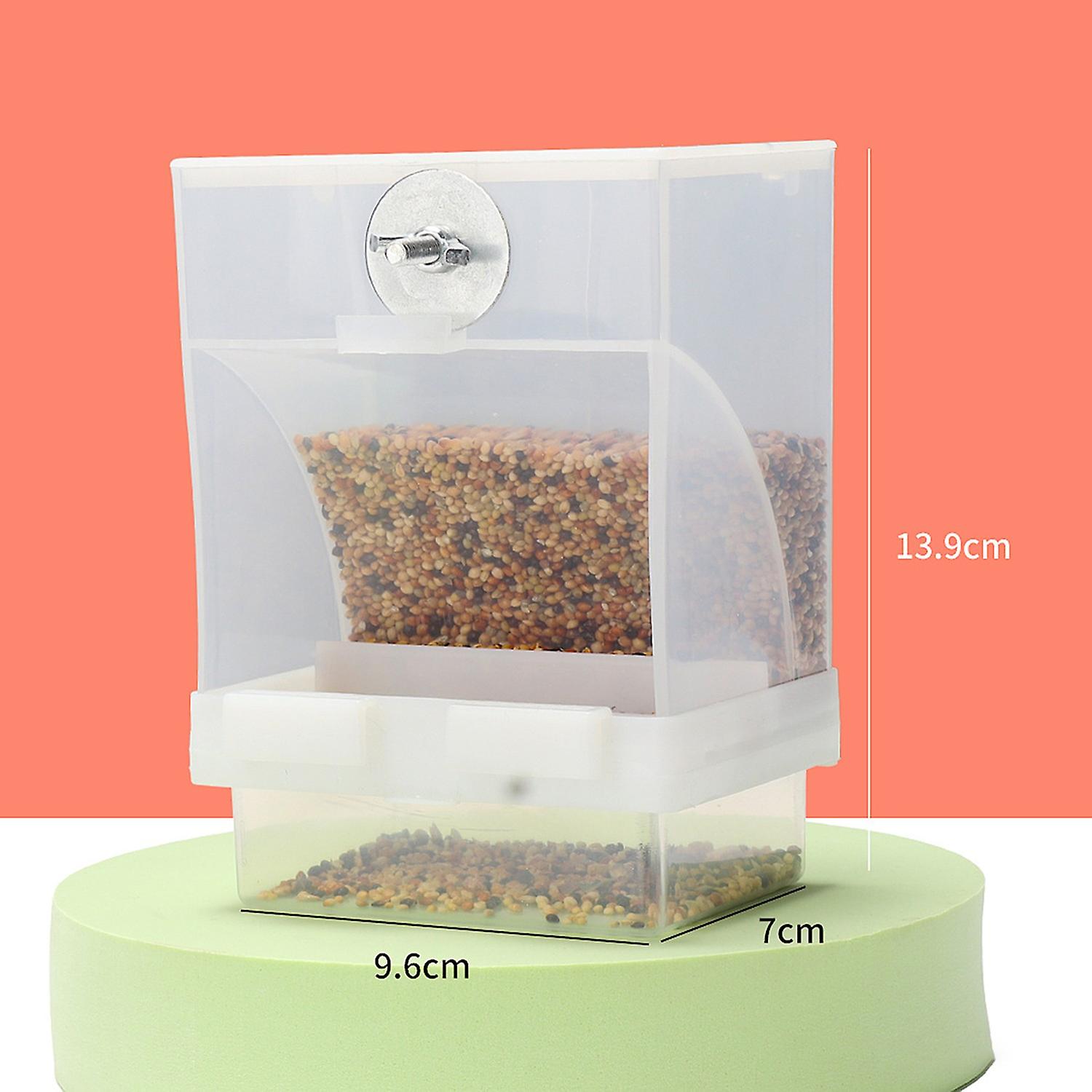 Automatic Bird Feeder with Large Capacity No Mess Anti-Splash And Easy ...