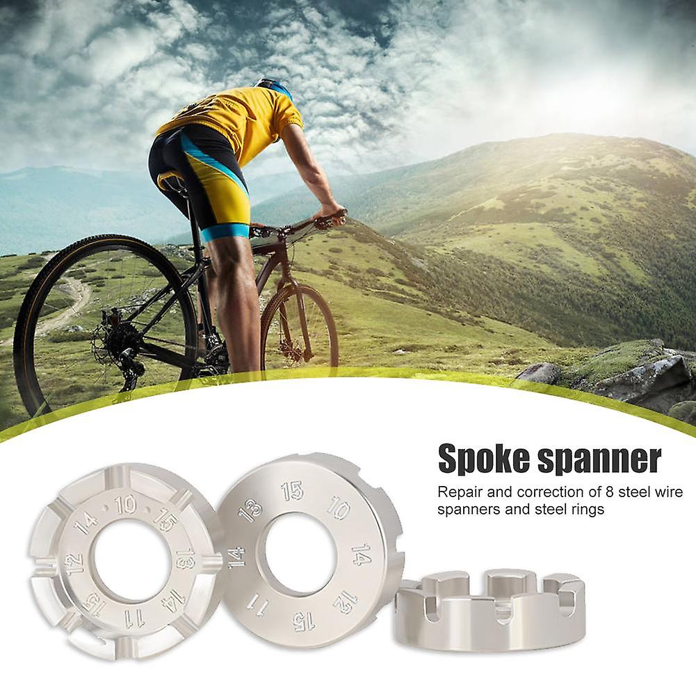 Bicycle spoke nipple wrench 8 way groove bike wheel rim adjuster ...