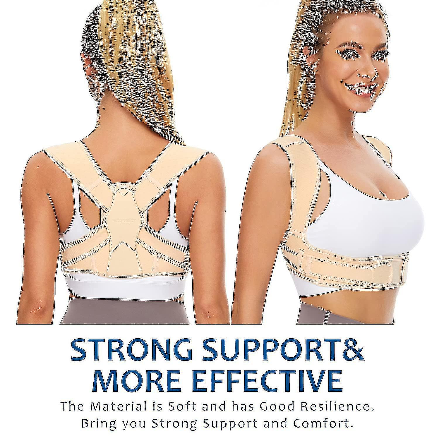 Vicorrect Posture Corrector For Women And Men, Adjustable Upper Back Straightener Posture ...
