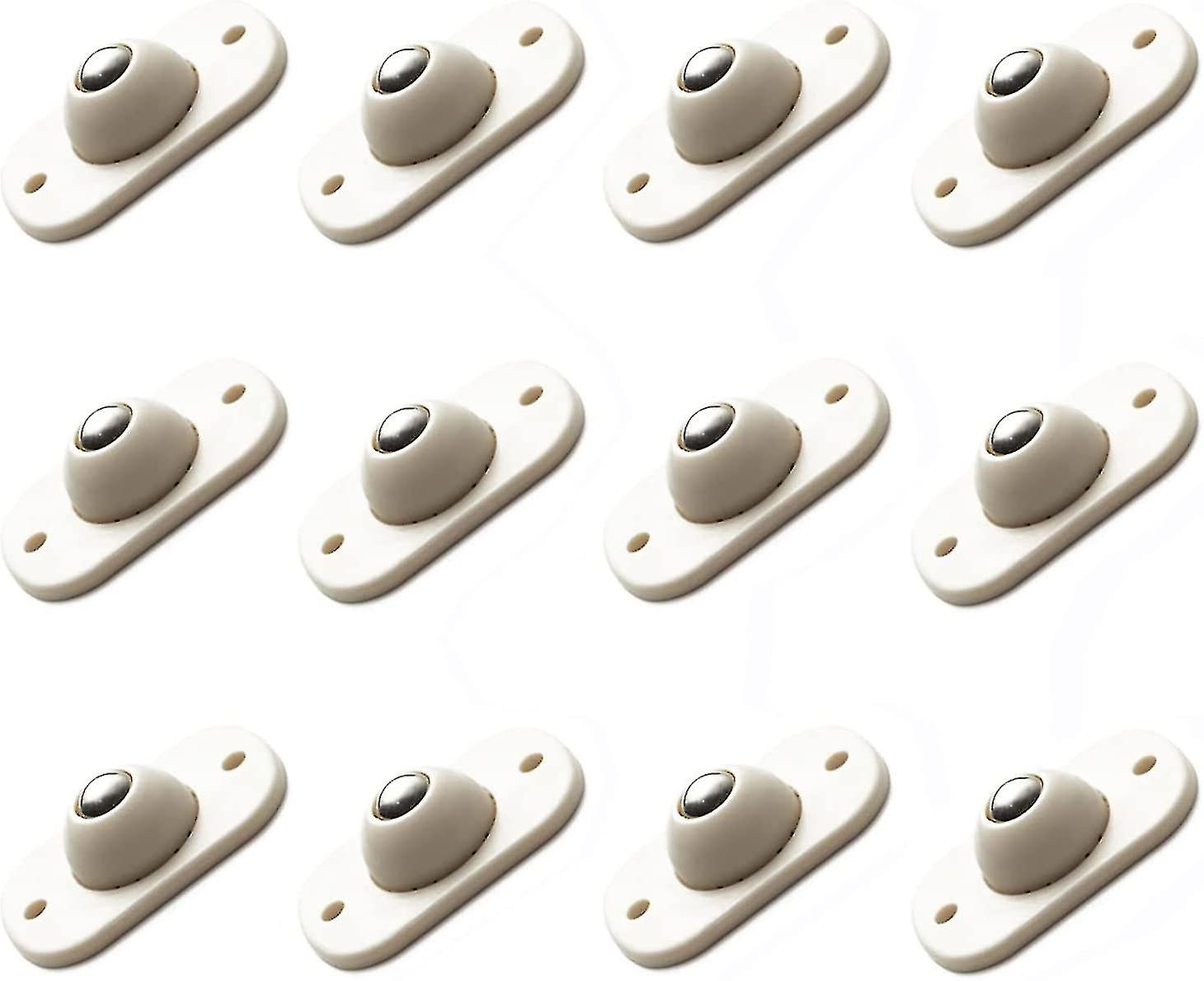 12 Pcs Mini Self Adhesive Caster, Plastic Ball Transfer Casters ...