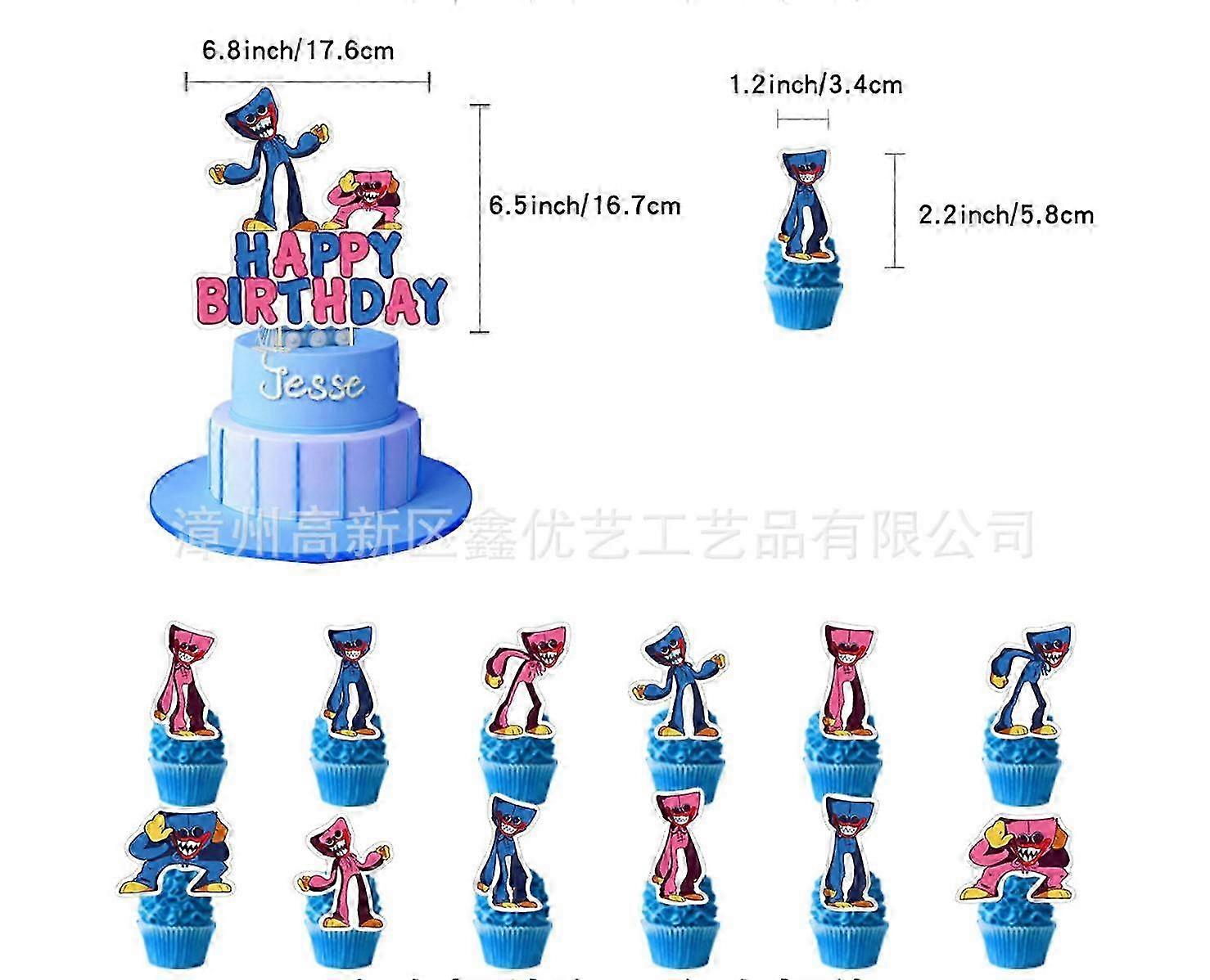 Poppy Playtime Huggy Wuggys Birthday Party Supplies,poppy Playtime ...