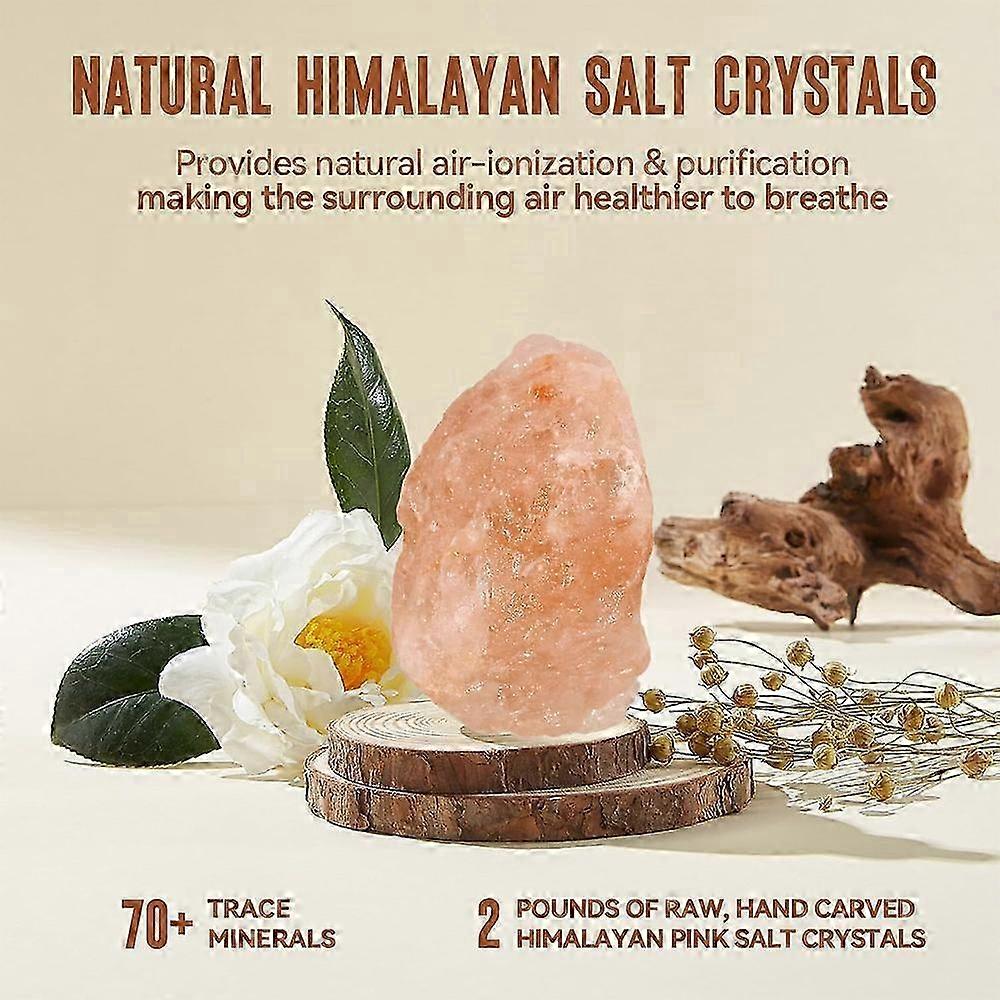 3 In 1 Himalayan Salt Rock Aroma Diffuser, Ultrasonic Essential Oil ...