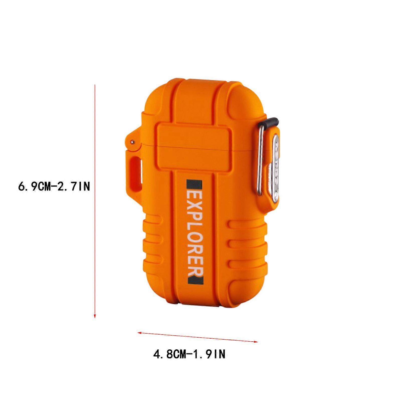 Outdoor Super Lighter,Portable Abs Outdoor Camping Double Charging Blue ...
