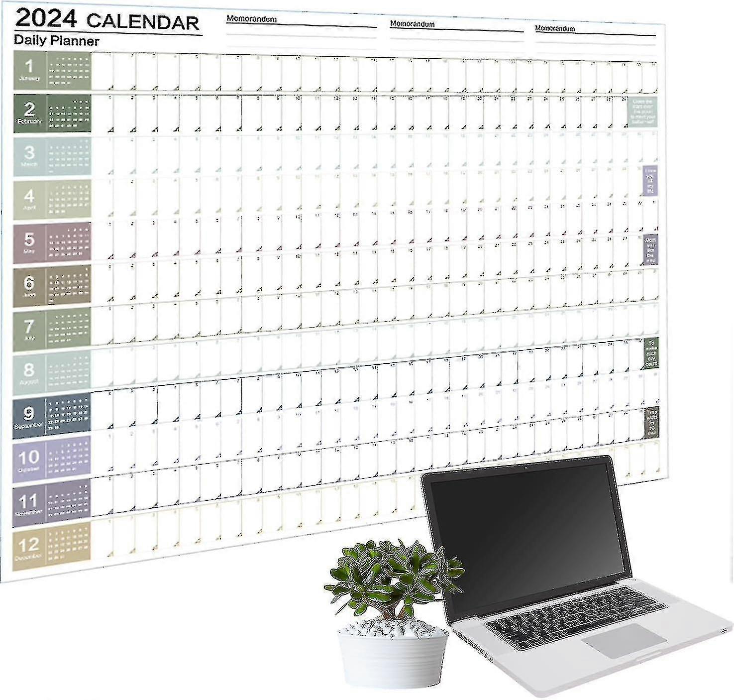 Large Wall Calendar 2024 Jan To Dec 2024 Planner Wall Planner 12 ...