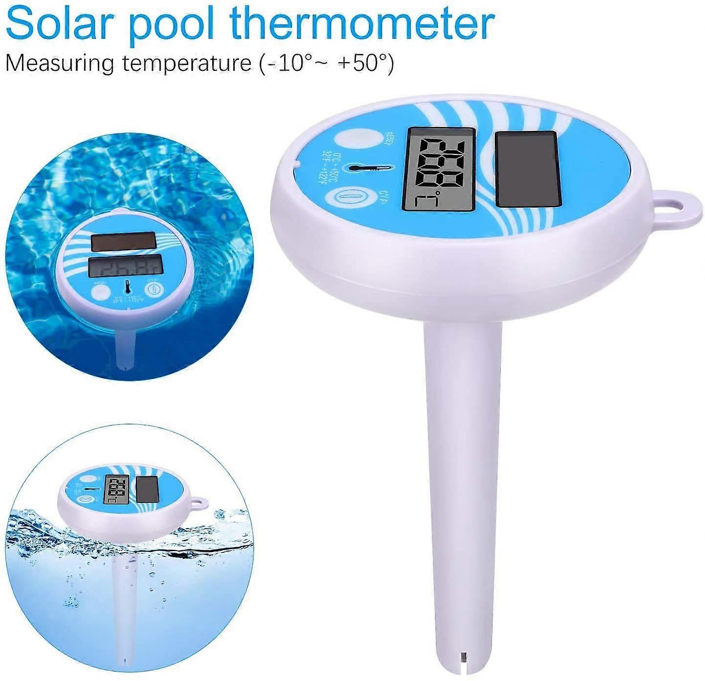 Floating Solar Digital Swimming Pool Thermometer, Electronic Swimming ...