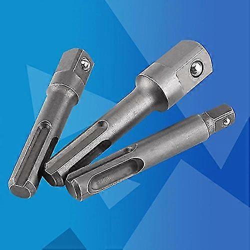 4Pcs Set SDS Plus Shank to 1/4" Hex Socket Adaptor and 1/4" 3/8" 1/2 ...