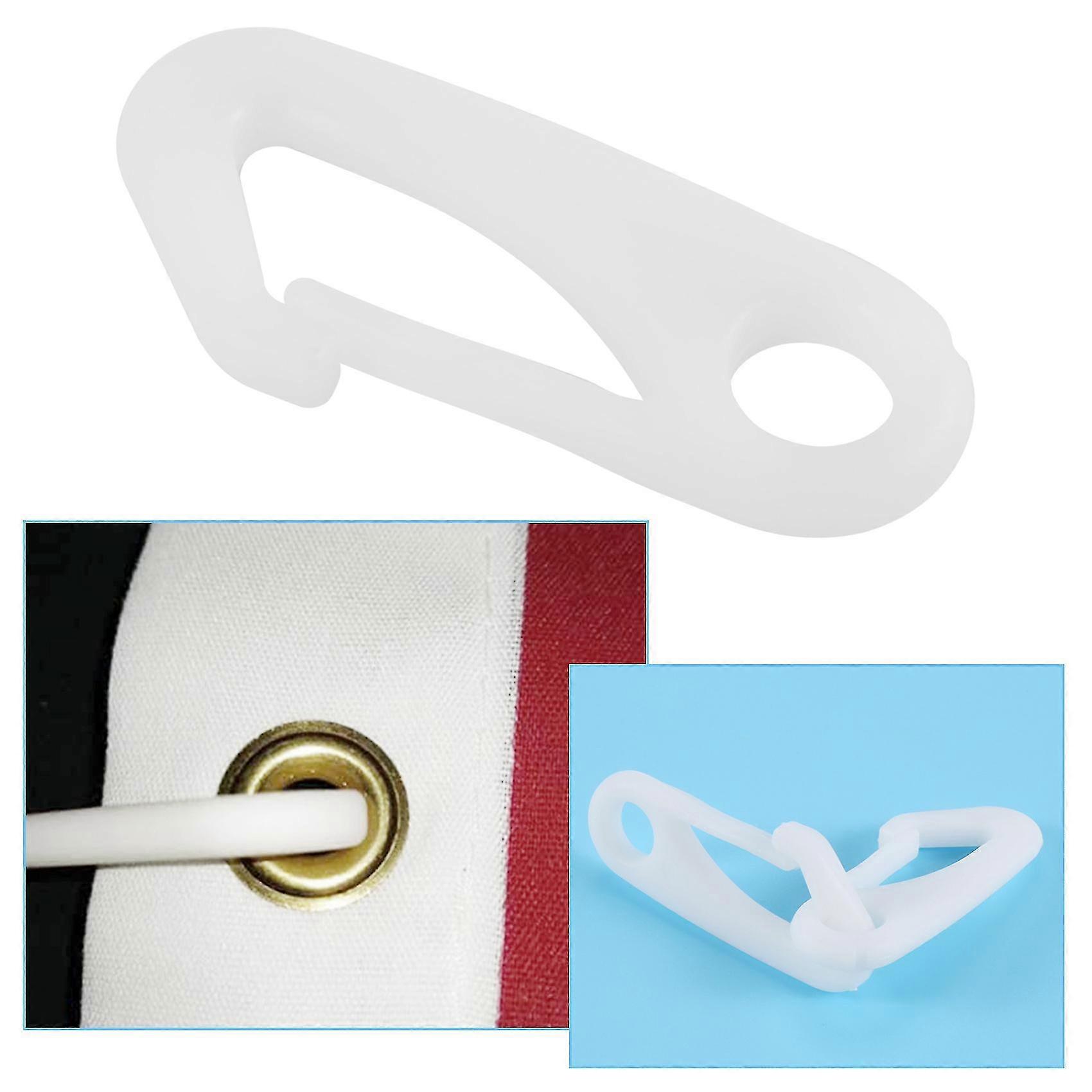 12pcs Flag Pole Clip Snap Hooks Flag Clips Flag Pole Accessory - Attach ...