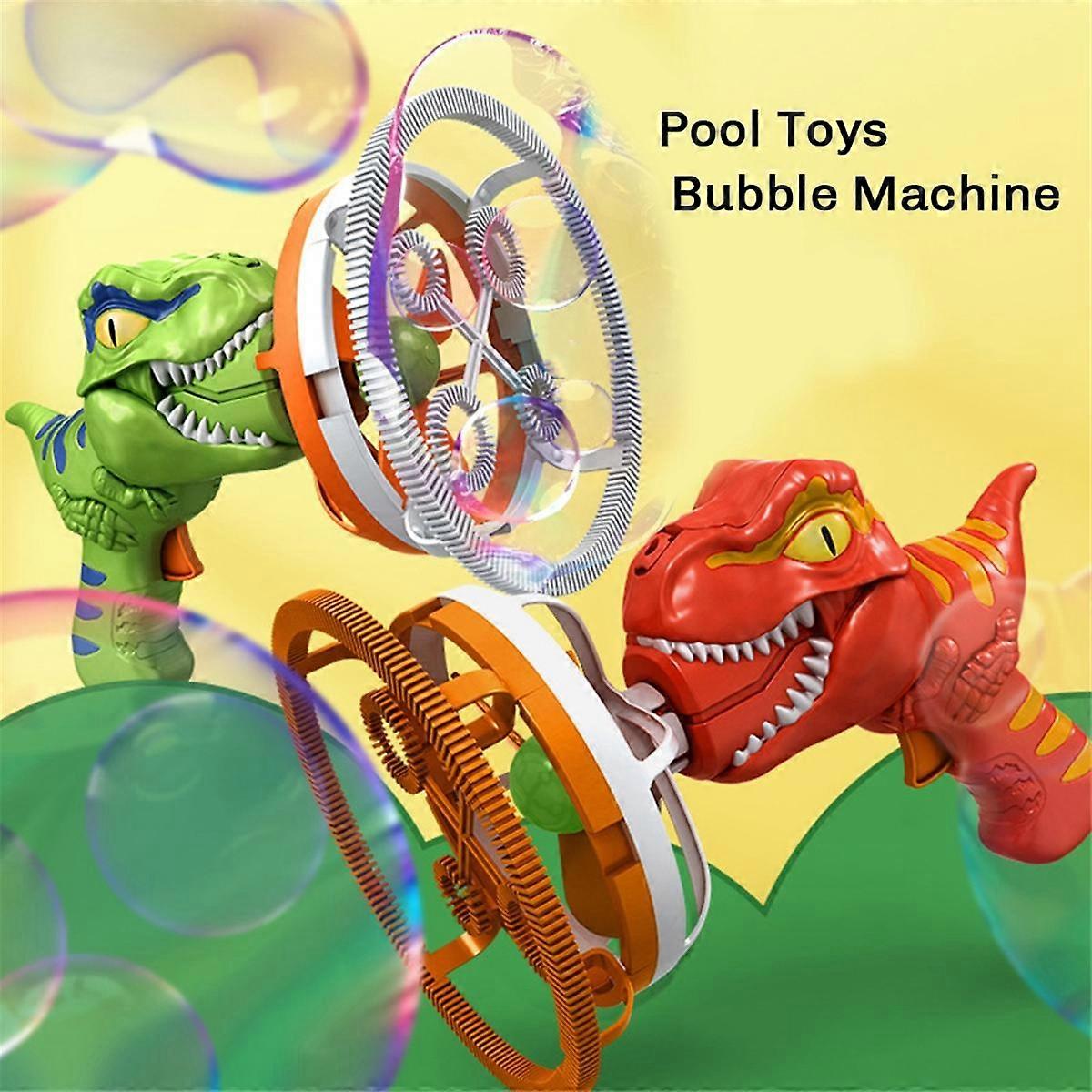 Fan Dinosaur Bubble Machine in Bubble Handheld Electric Dinosaur Bubble ...