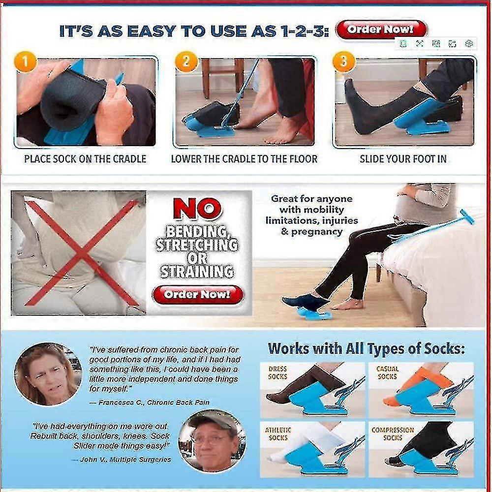 Stocking Donning Aid Donners Support Stockings Socks Donning Aids ...