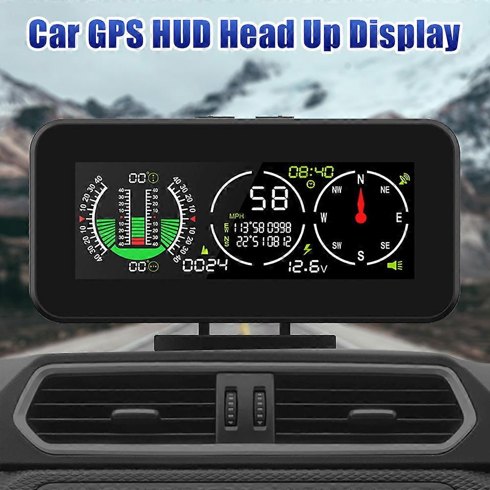 M60 Inclinometer HUD Offroad Car Head Up Display Digital Clock Compass ...
