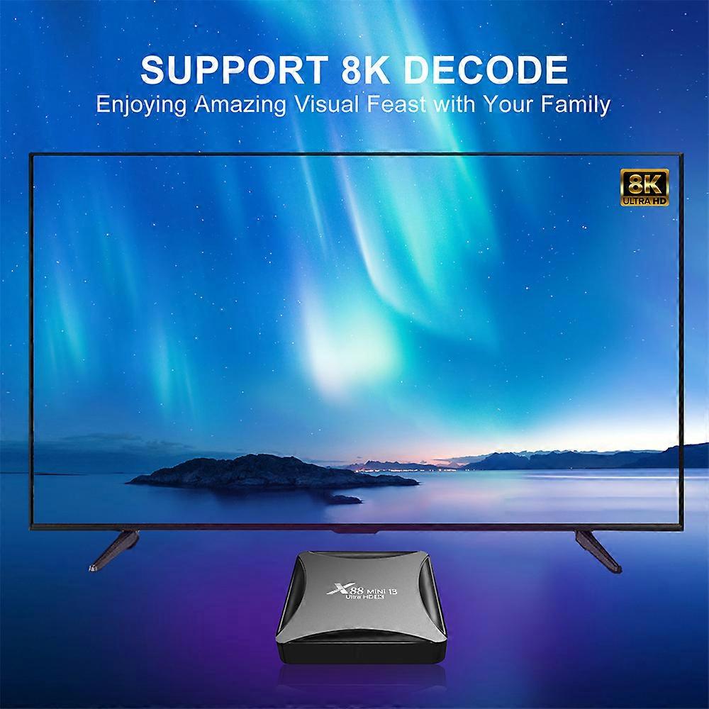 Android 13 TV BOX X88 Mini 13 RK3528 8K Ultra HD Smart TVBox 2GB 16GB ...