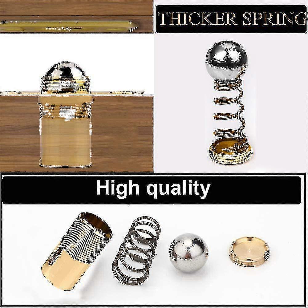 2 Pieces Cabinet Door Ball Catch, Stainless Steel Adjustable Roller ...