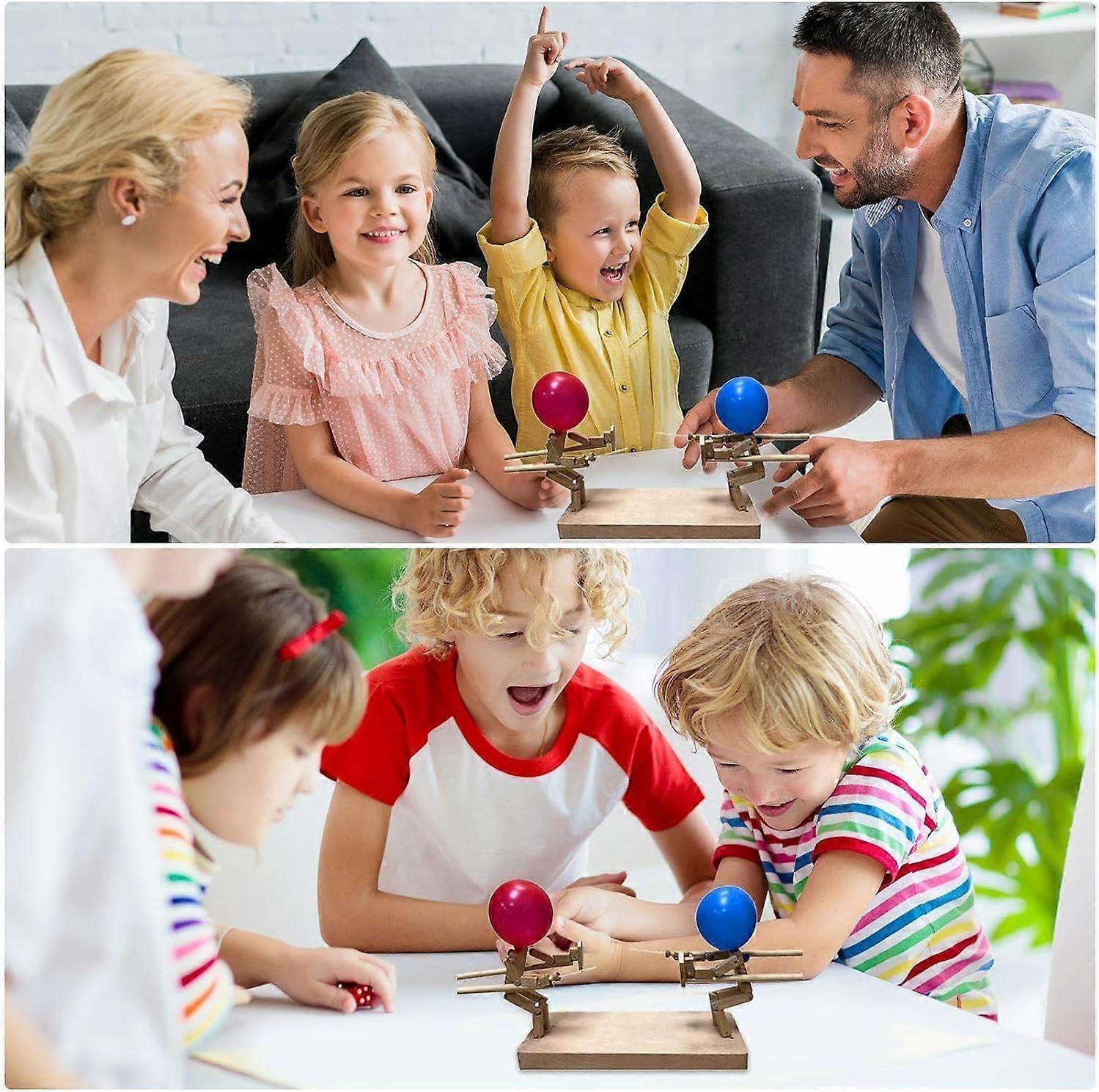 Balloon Bamboo Man Battle - 2024 New Handmade Wooden Fencing Puppets ...