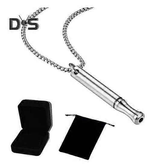 Stainless Steel Breathing Necklace Mindful Relaxation Health Chain ...