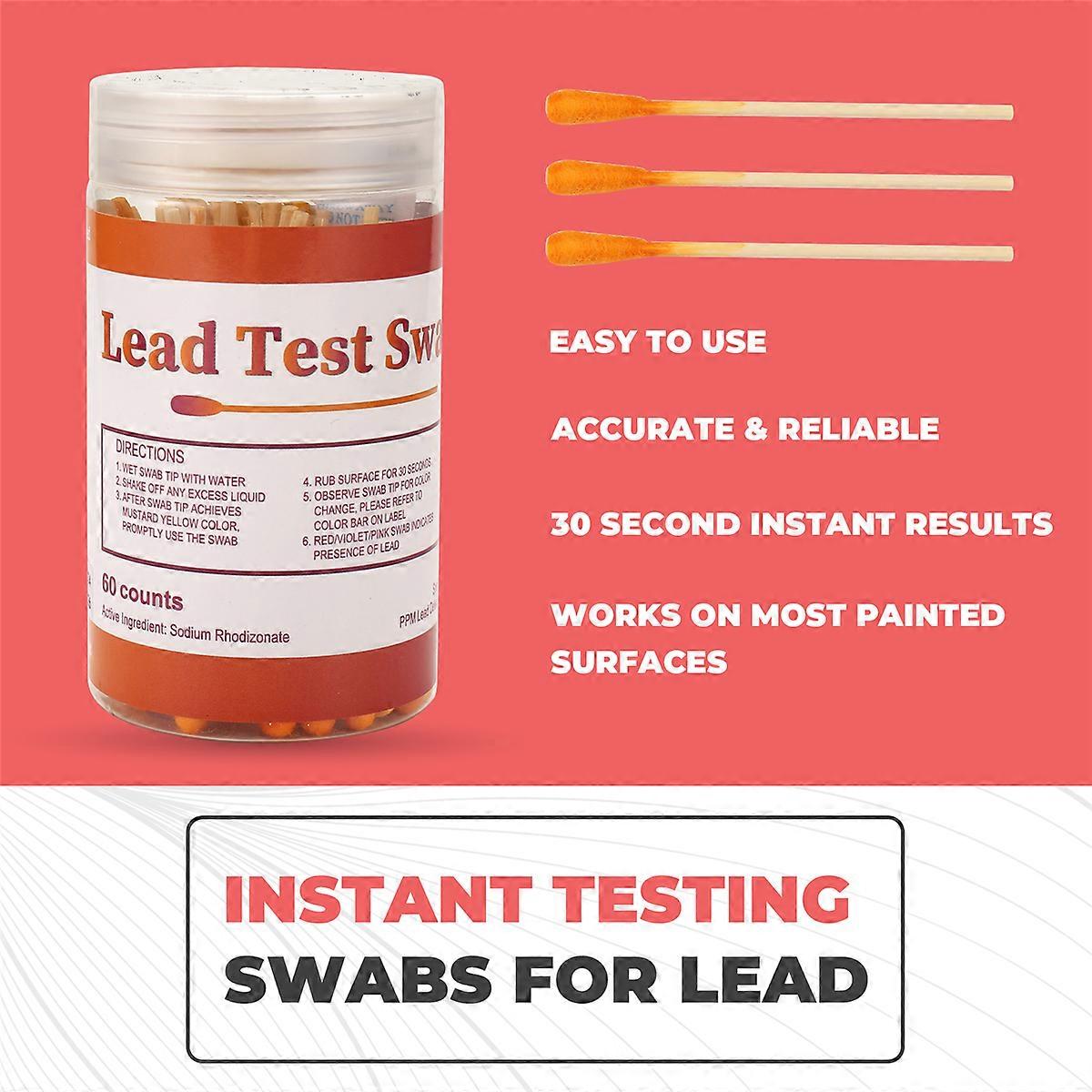Lead Test Kit Swabs - Lead Paint Test Kit, (60PCS) | Fruugo UK