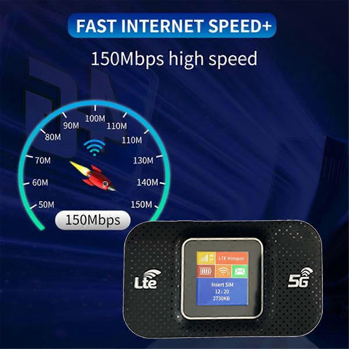 H807Pro 4G LTE WiFi Router 150Mbps 150M 3000MAh with SIM Card Slot | Fruugo UK