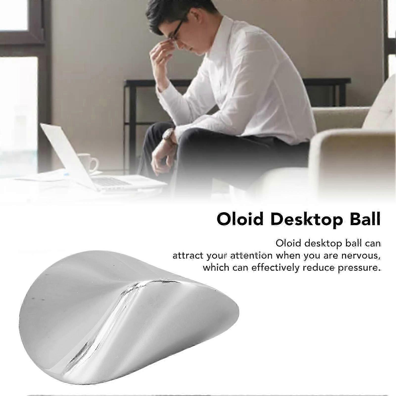 Oloid Desktop Toy Reduce Pressure Smoothing Surfaces Stainless Steel ...