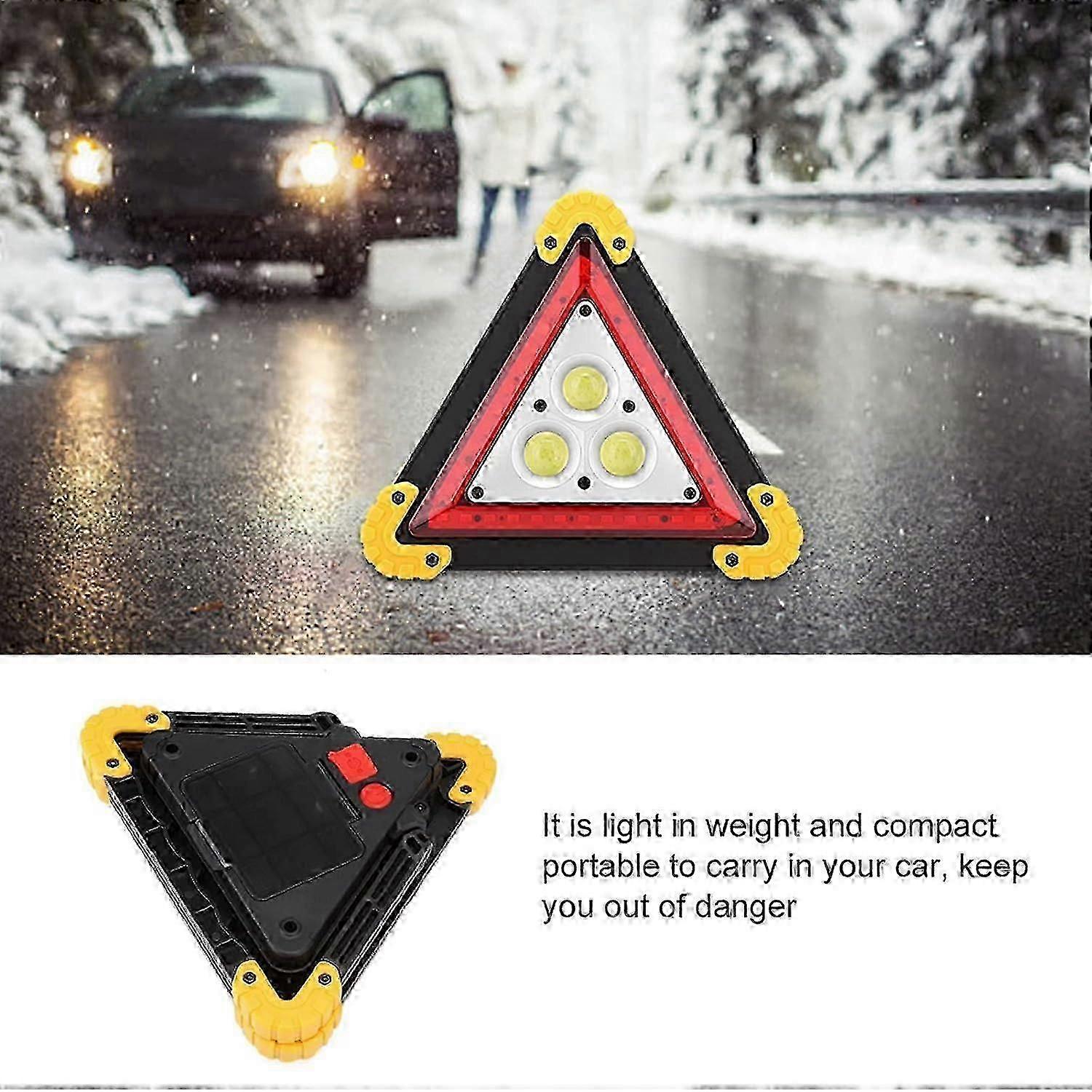 25-26 Auto Warning Triangles, LED Multi-Function Car Breakdown Triangle ...