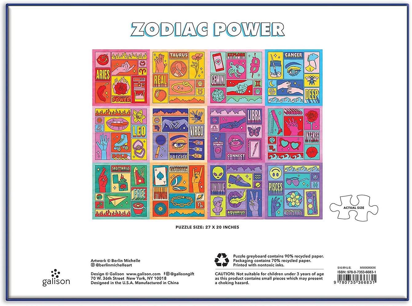 Galison Zodiac Power Jigsaw Puzzle (1000 Pieces) | Fruugo UK