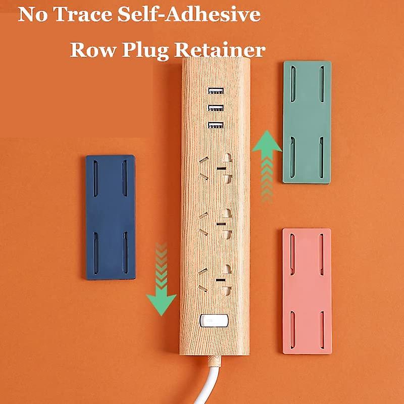 8 Pack Power Strip Fixator, No Trace Self-Adhesive Row Plug Retainer ...