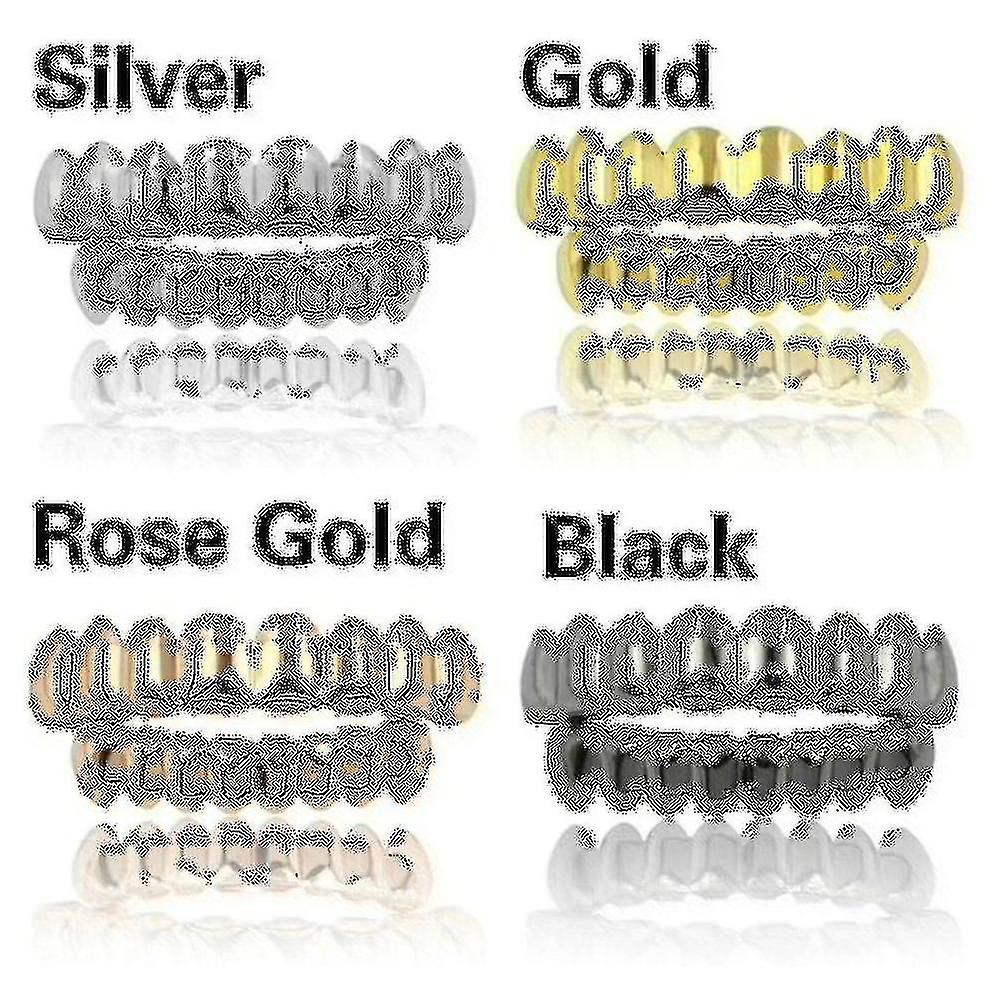 Upper/lower Or Set New Hip Hop Teeth Grillz Set Dental Grills Jewelry ...