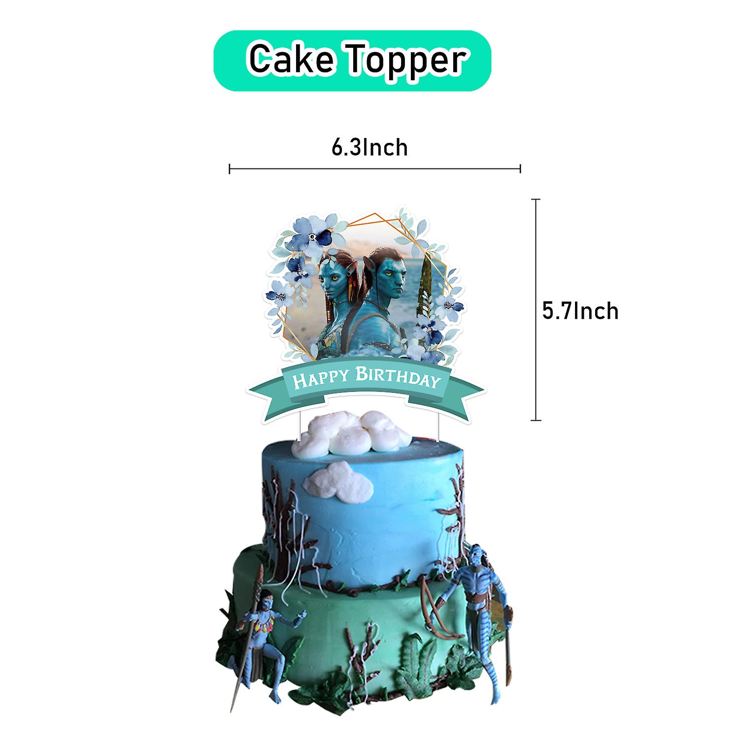 Movie Avatar Theme Birthday Party Decorations Paper Banners Cupcake ...
