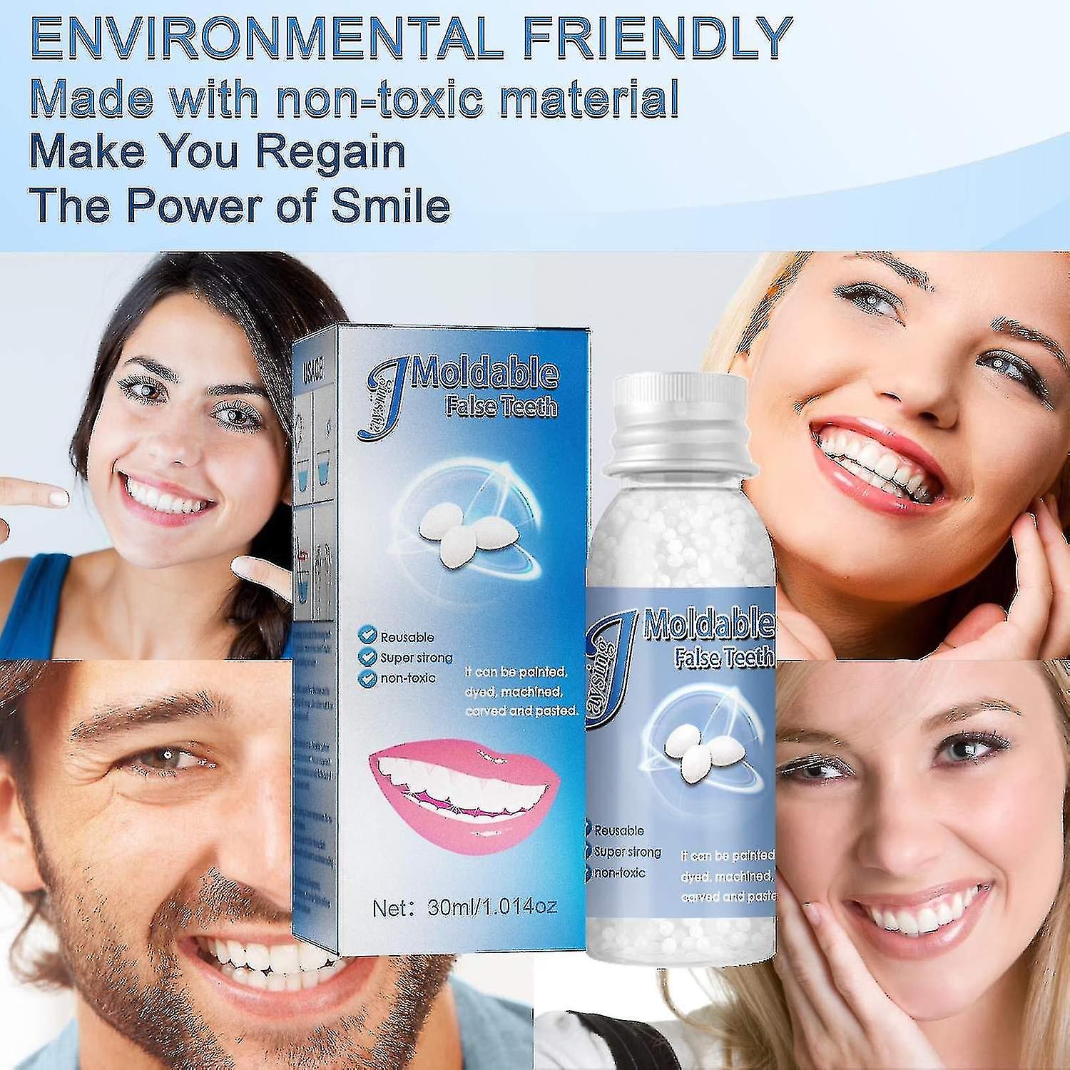 Teeth Repair Kit Temporary Teeth Replacement Kit Moldable False Teeth ...