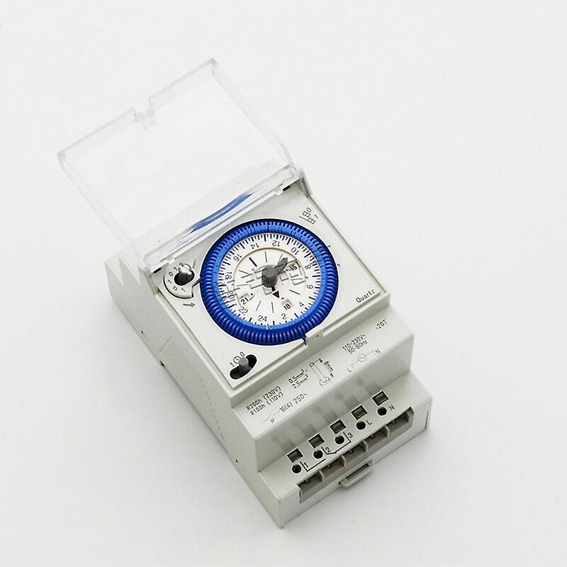 Analogue timer with synchronous motor and daily program, timer, 24VAC ...