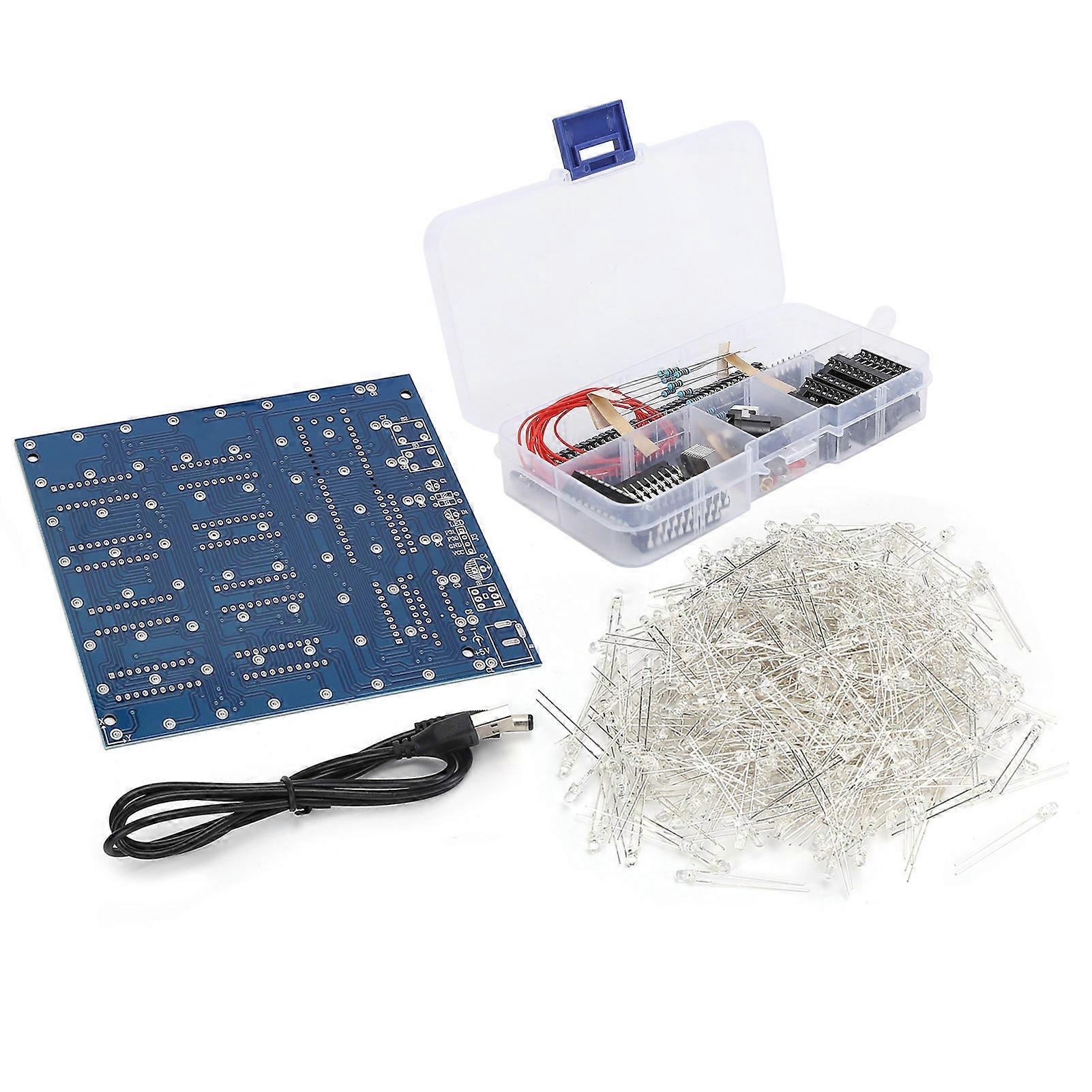 DIY 8x8x8 3D LED Cube Light Kit with Blue Ray | Fruugo UK