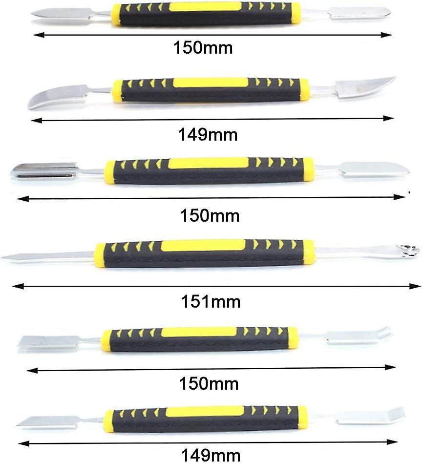 Metal Crowbar 6-Piece Set Metal Crowbar Set Repair Tools Mini Multi ...