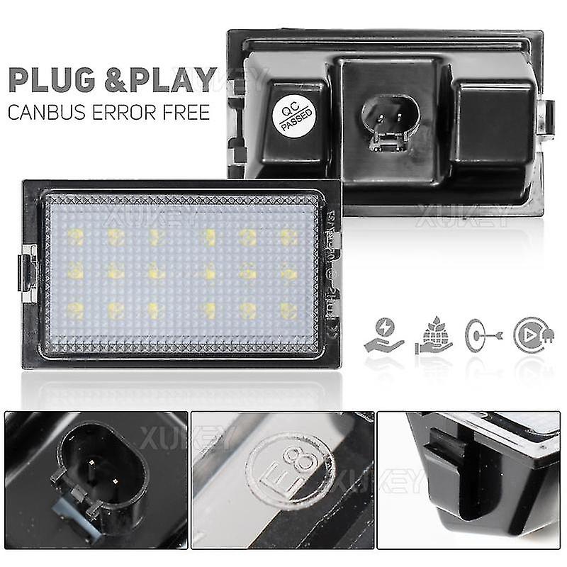 2pc Number Plate Lights Led Rear License Plate Lamp For Land Rover ...