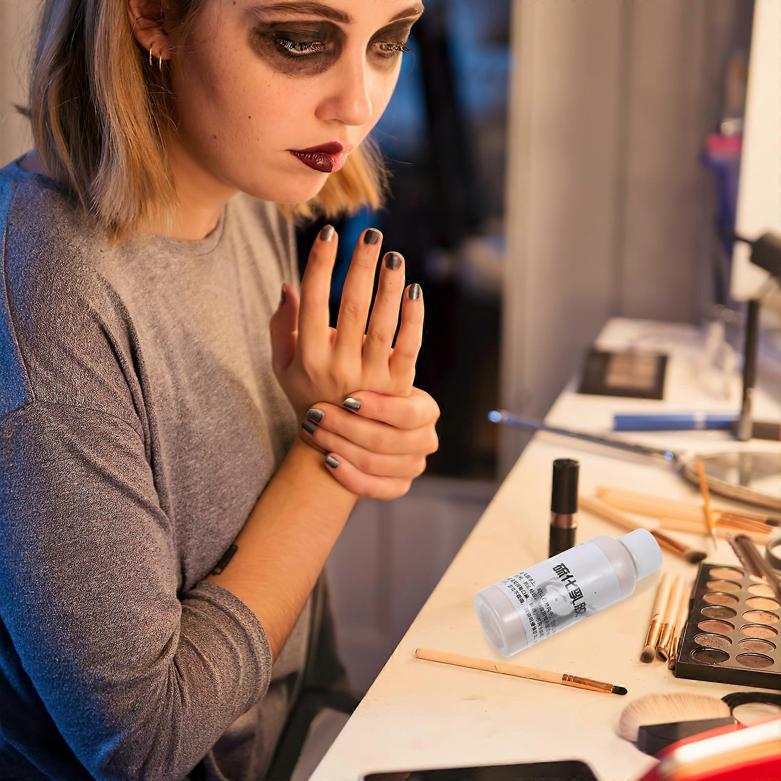 Set De Maquillaje Makeup Liquid Latex Clear Vulcanized Latex Makeup ...