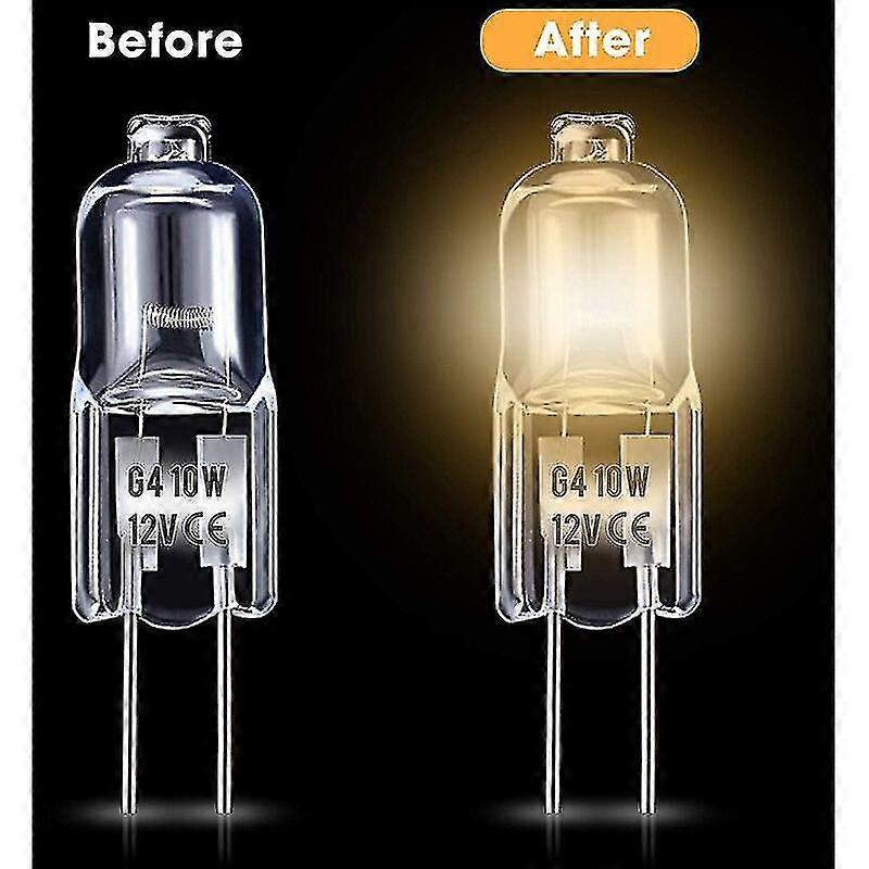 10pcs G4 Halogen Bulb, 12v 20w G4 Bulb, Warm White 3000k, 150lm ...