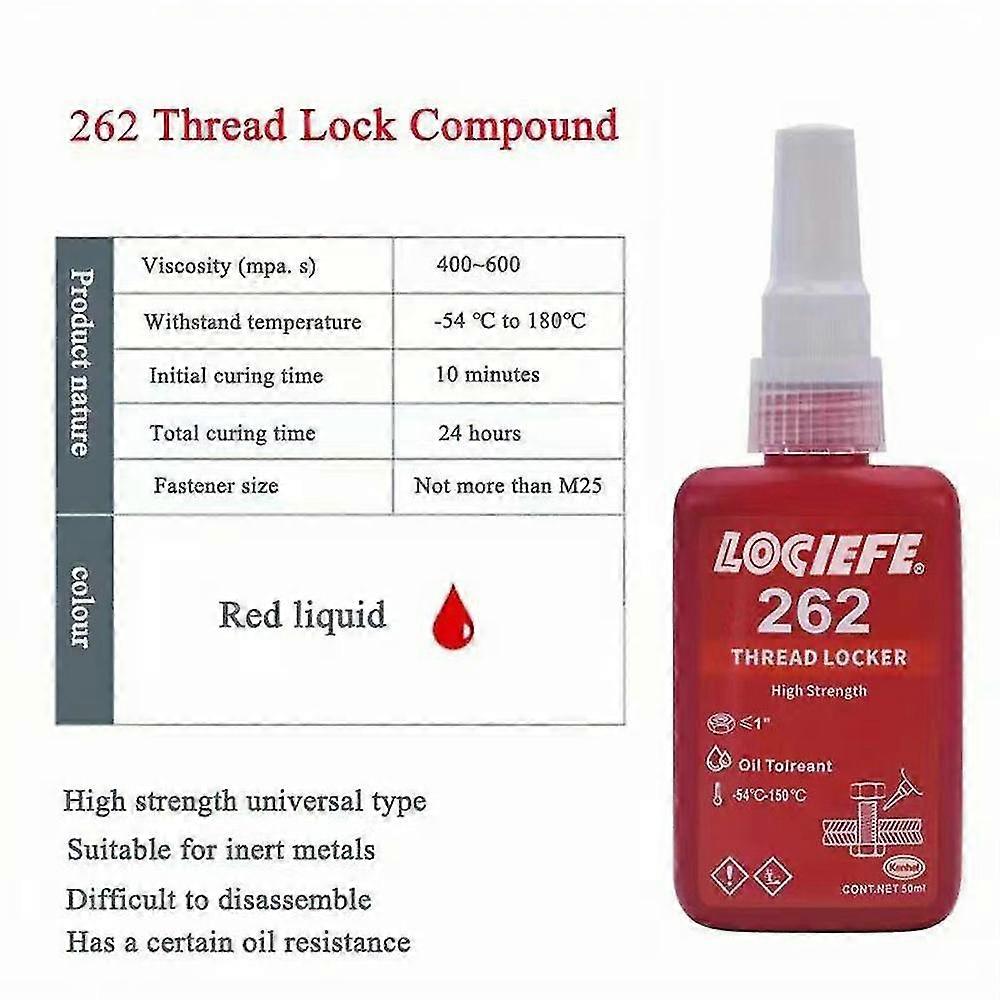 2024 Threadlocker 222 242 243 263 271 272 290 Screw Glue Quickly Cured ...
