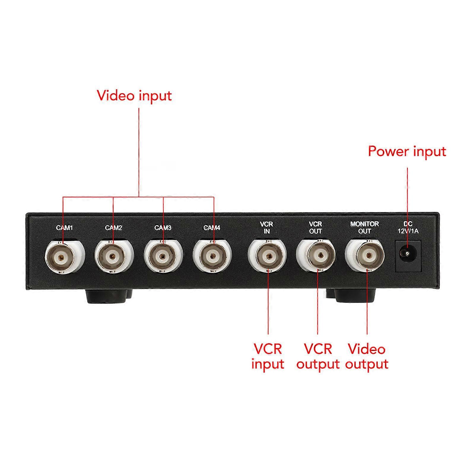 DC 12V 24V 2 Channel Mobile Digital Video Splitter Control Box Backup ...