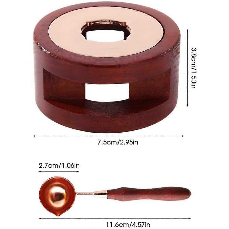 Wax Seal Warmer Wooden Handle Melting Spoon Kit Sealing Wax Oven Tool ...